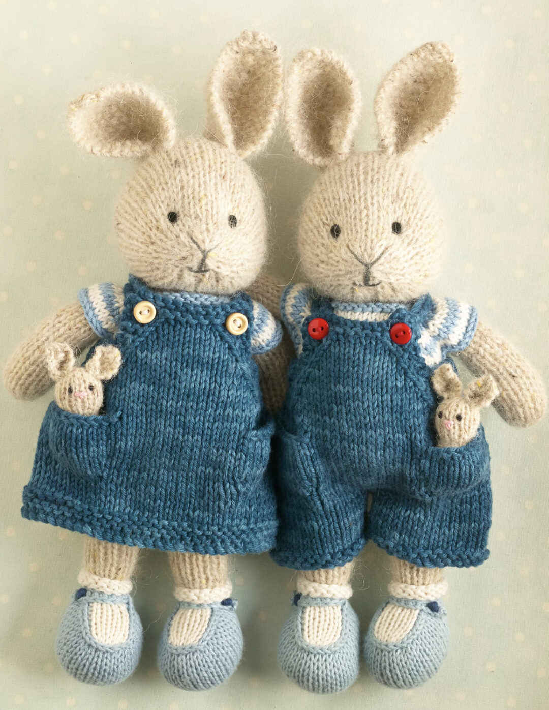 Small rabbit to love - free knitting pattern - From Britain with Love