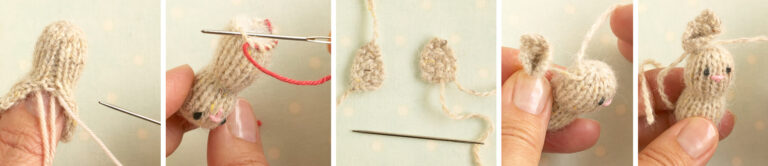 Small rabbit to love - free knitting pattern - From Britain with Love